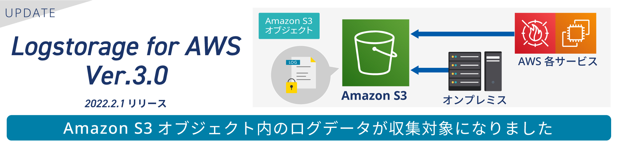 Logstorage 対応パック for AWS Ver. 3.0.0 リリース | 【公式】統合ログ管理システム Logstorage