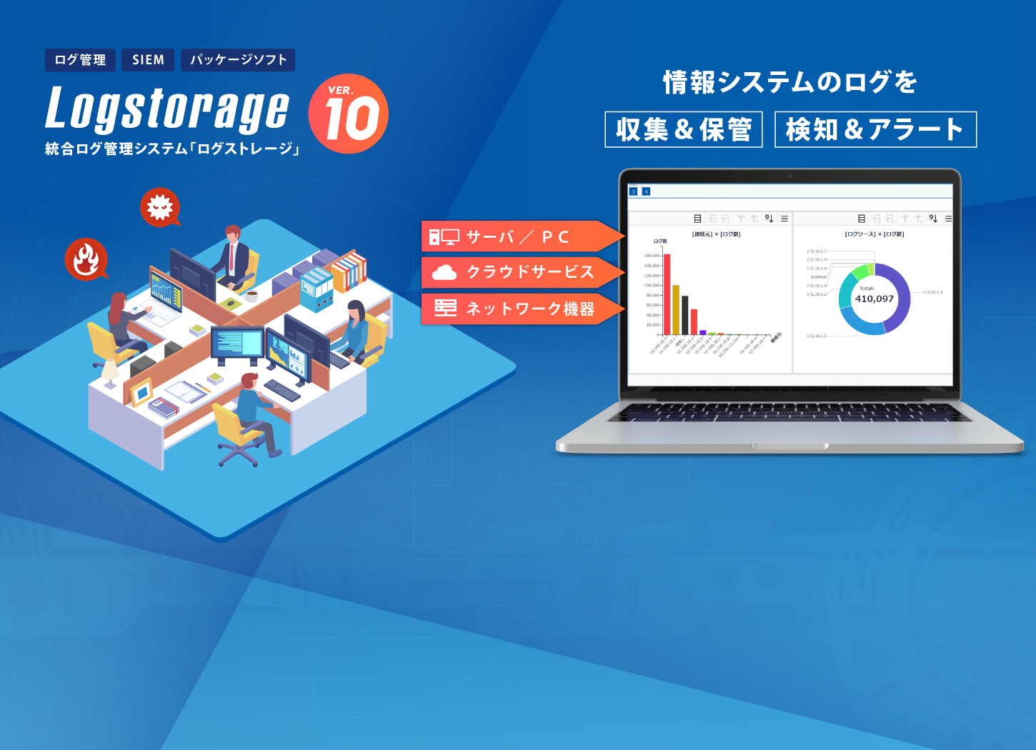 【公式】統合ログ管理システム Logstorage